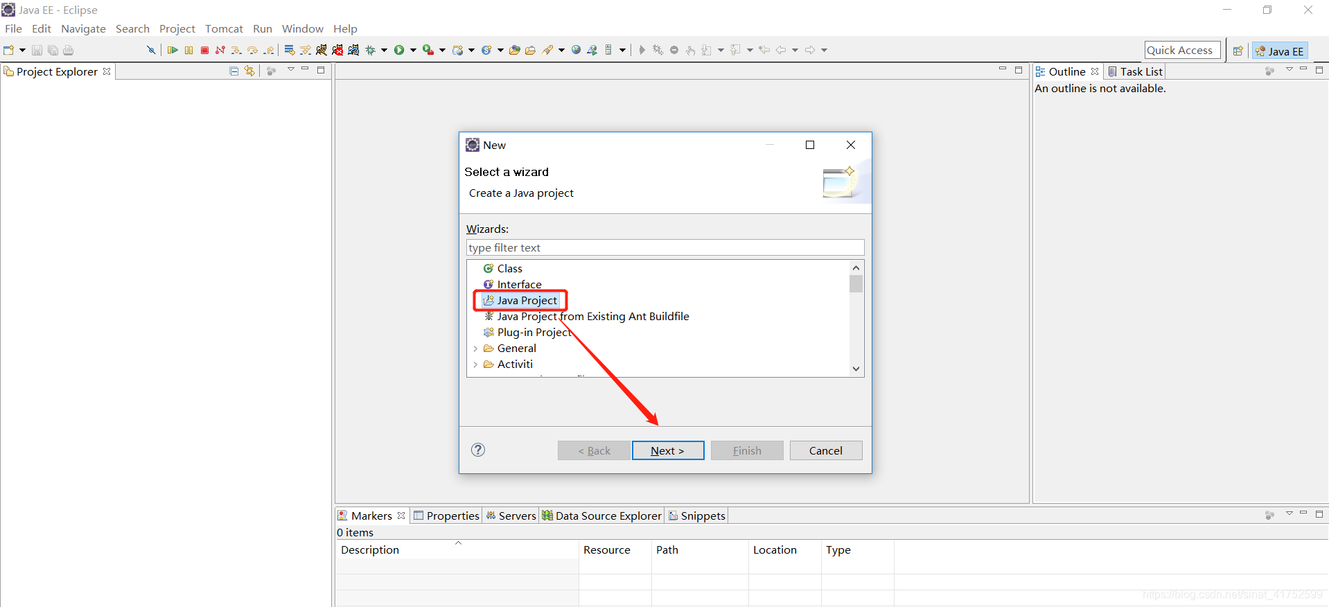 Eclipse打开new新建没有java Projecteclipse新建里面没有java8 Csdn博客