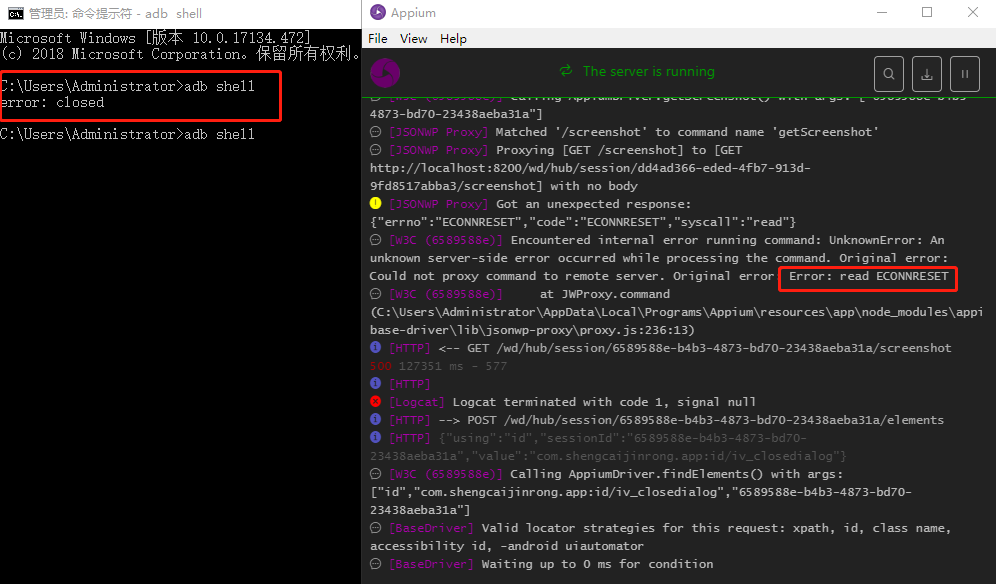 RF+Appium 解决问题：Error: read ECONNRESET_error installing chromedriver: read econnreset-CSDN博客