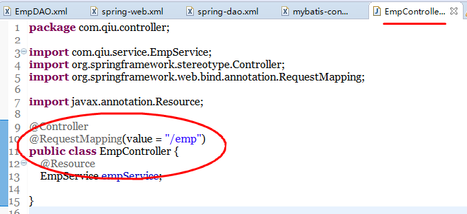 SSM时遇到的异常（2）——BeanCreationException: Error creating bean with name 'empController'_error ...