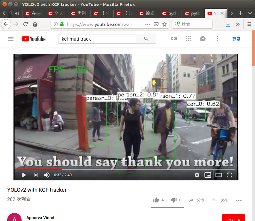 各个视频各个代码：多个kcf --- 目标追踪，多目标追踪_kcf目标追踪 目标大小-CSDN博客