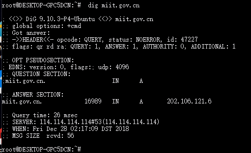 域名DNS命令总结（host,nslookup,dig,resolve-dnsname详解，包括dig的安装）-CSDN博客