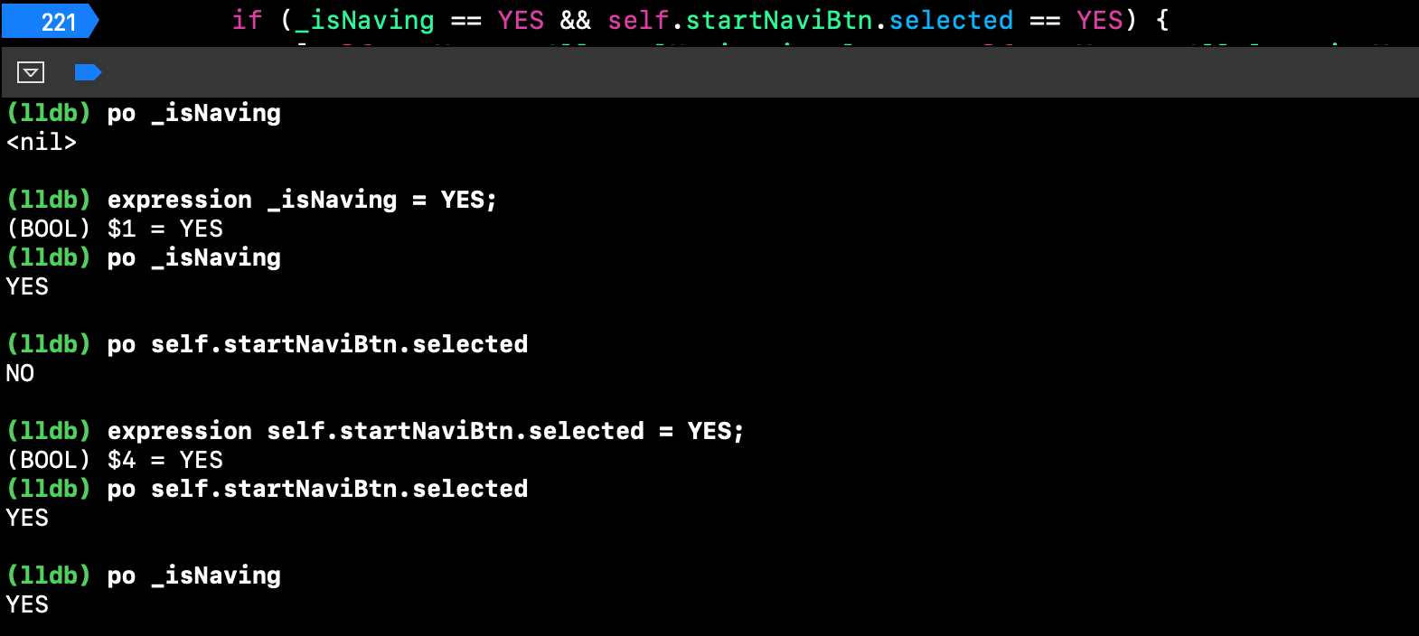 LLDB命令行表达式， 断点调试，动态改属性值。_lldb 修改属性值-CSDN博客