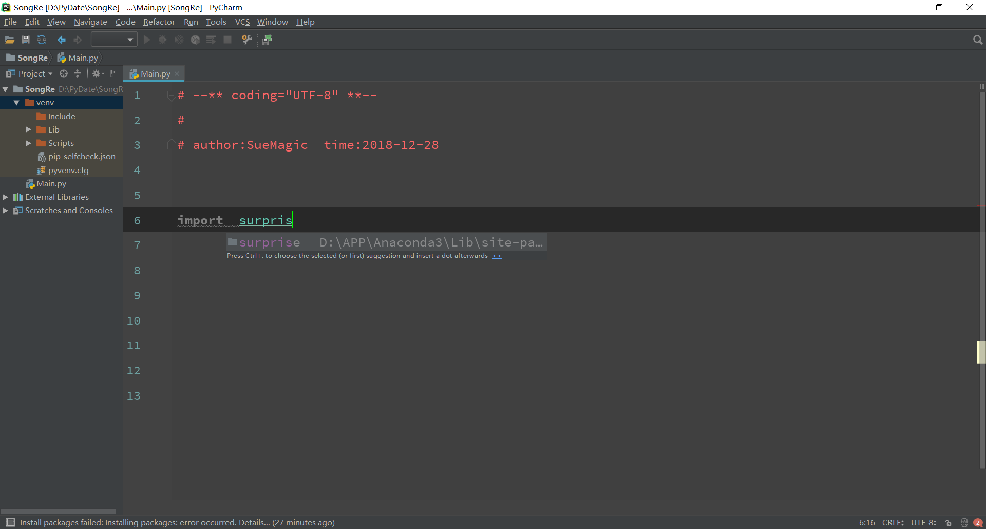 安装scikit-surprise库的方法最终解答！-CSDN博客