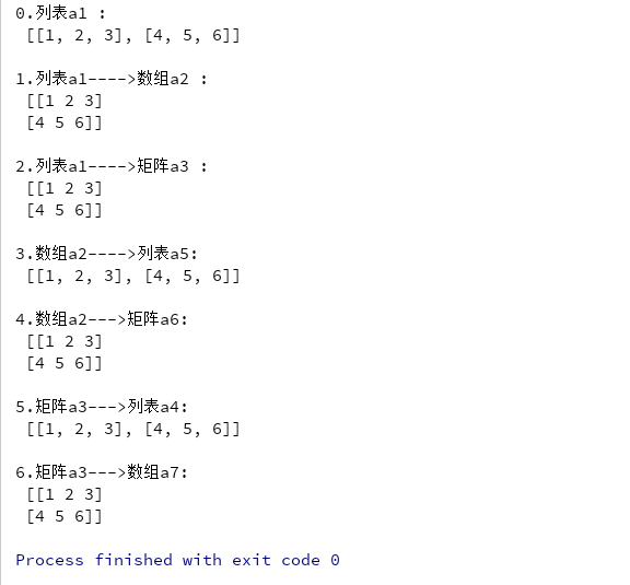 矩阵，数组，列表之间相互转化以及之间的区别_数据序列和数据矩阵-CSDN博客