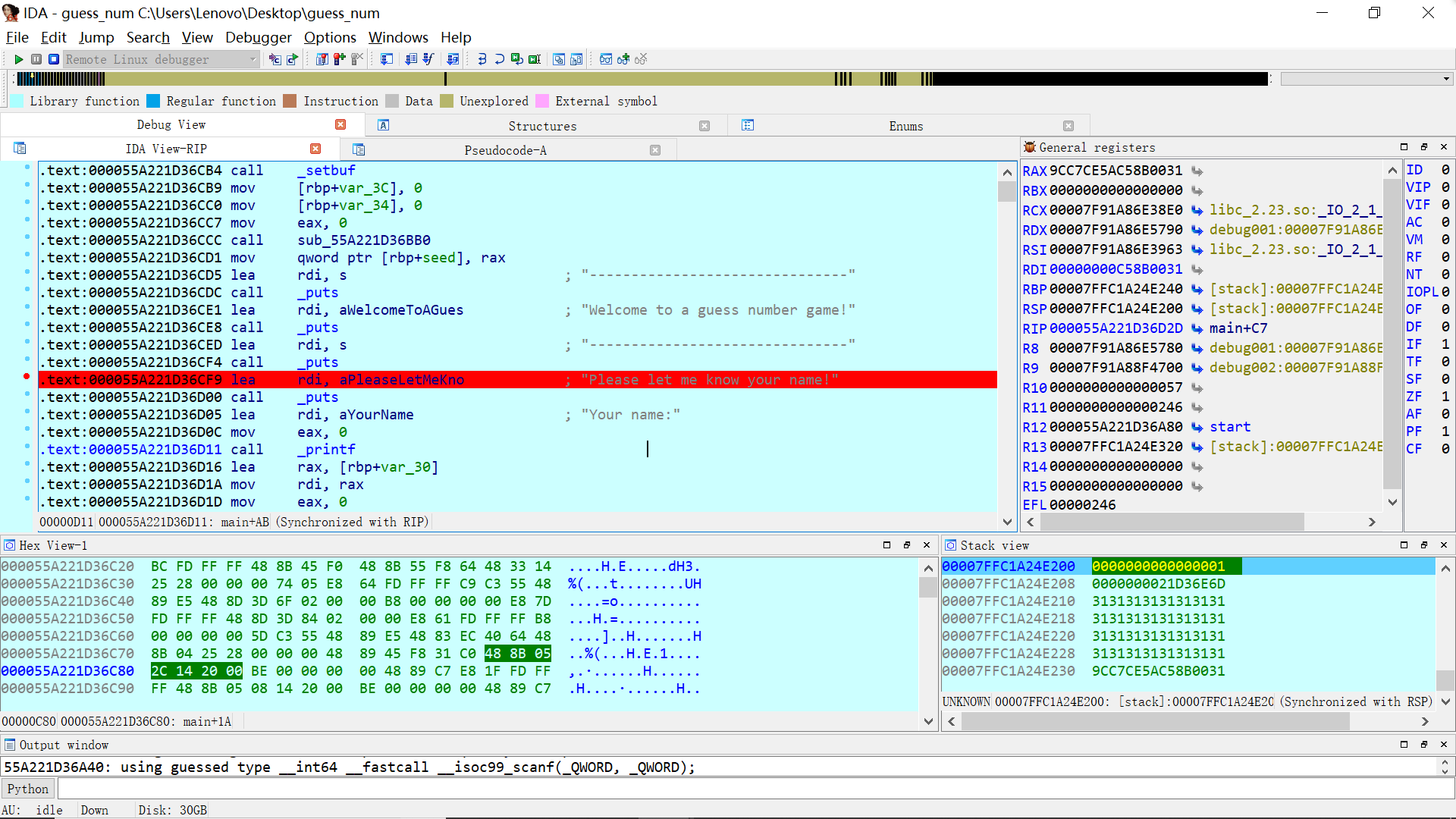 Pwn Gets 漏洞的利用pwn Gets Csdn博客 