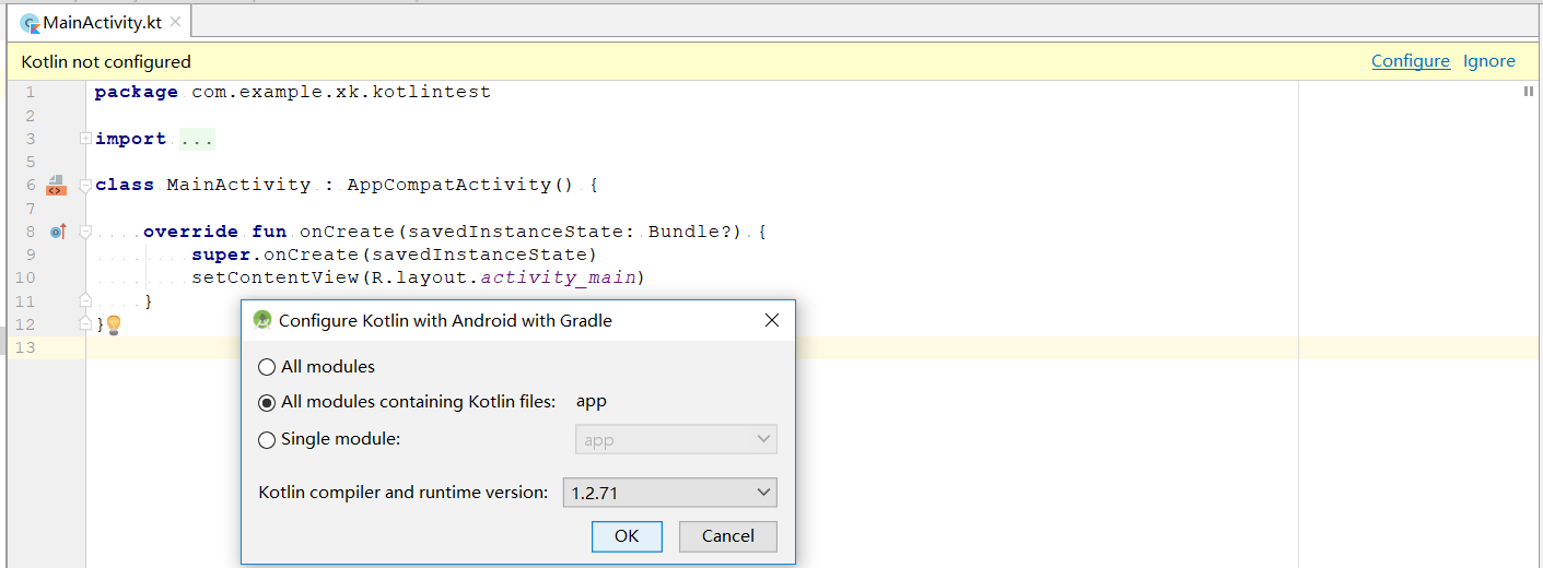 AndroidStudio 首次使用Kotlin_android studio第一个kotlin-CSDN博客