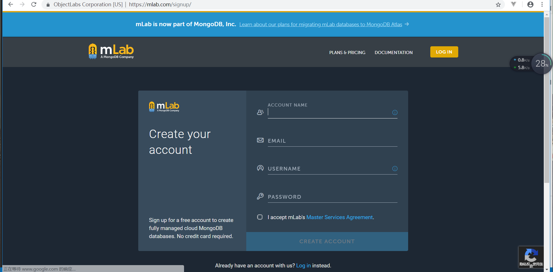 Express mongodb在线数据库 mLab的安装_mlab网站-CSDN博客