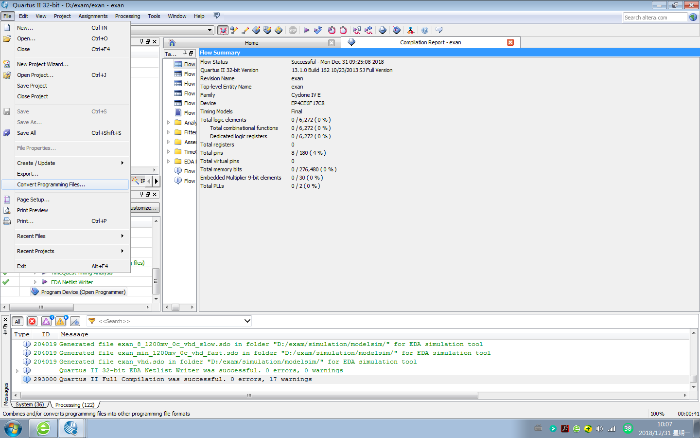 FPGA技术：Quartus如何将sof文件转换成jic文件_configuration device epcq128-CSDN博客