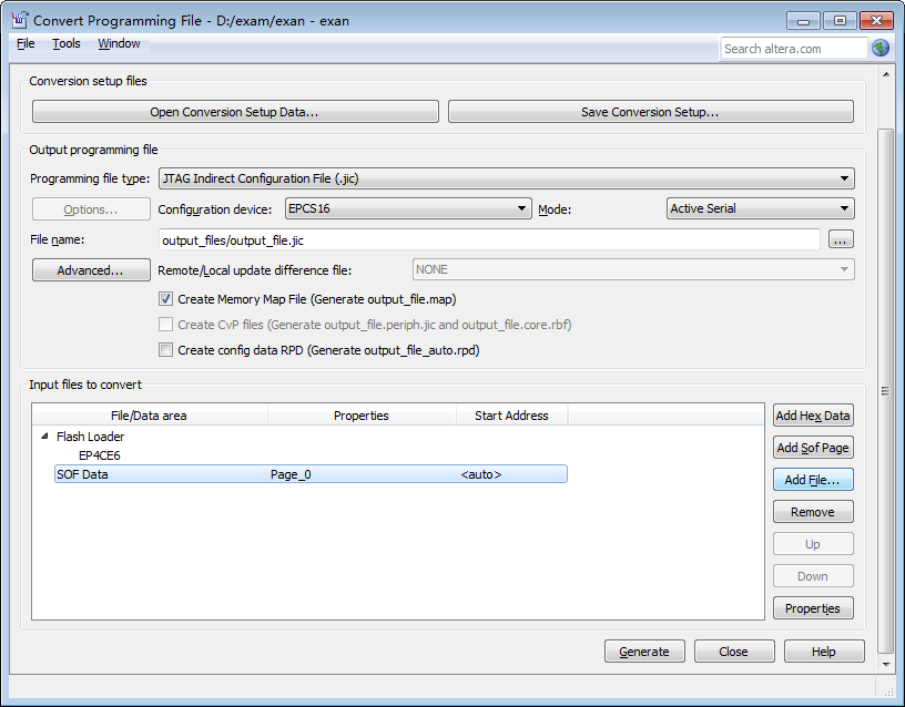 FPGA技术：Quartus如何将sof文件转换成jic文件_configuration device epcq128-CSDN博客