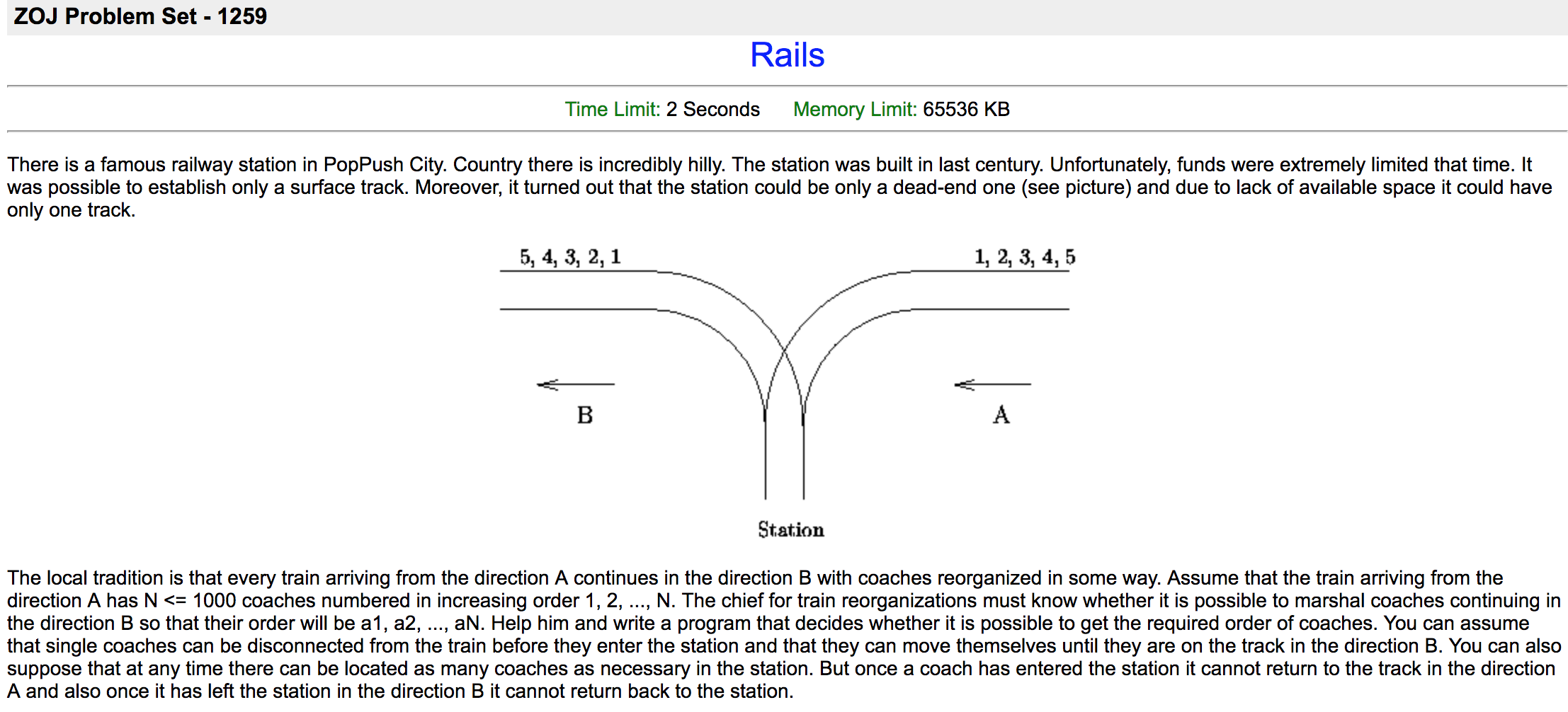 C++ zoj1259 Rails-CSDN博客