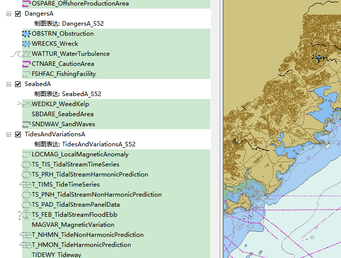 ArcMap 下的电子海图（S57 ENC）_s57海图-CSDN博客