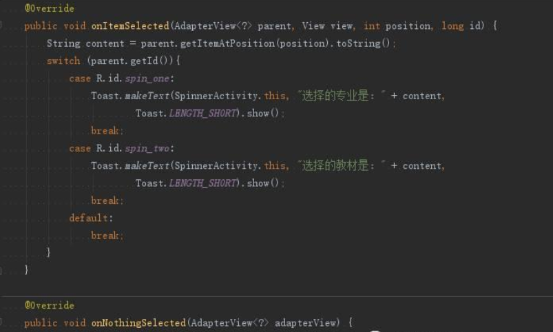 android studio 的下拉菜单Spinner使用详解_android:dropdownhorizontaloffset-CSDN博客