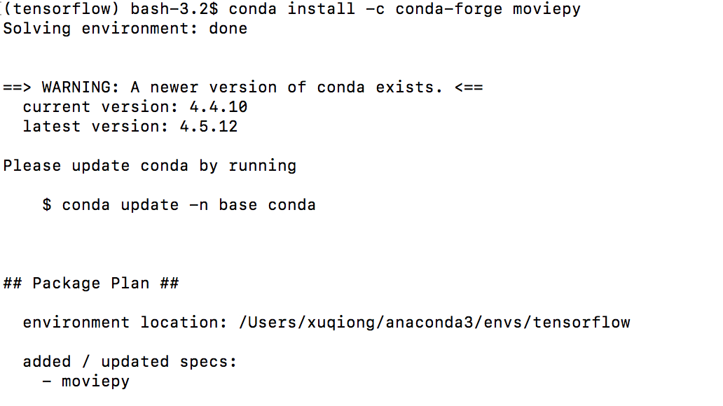 mac下anaconda安装mtcnn，moviepy，dlib_anaconda 下载moviepy-CSDN博客