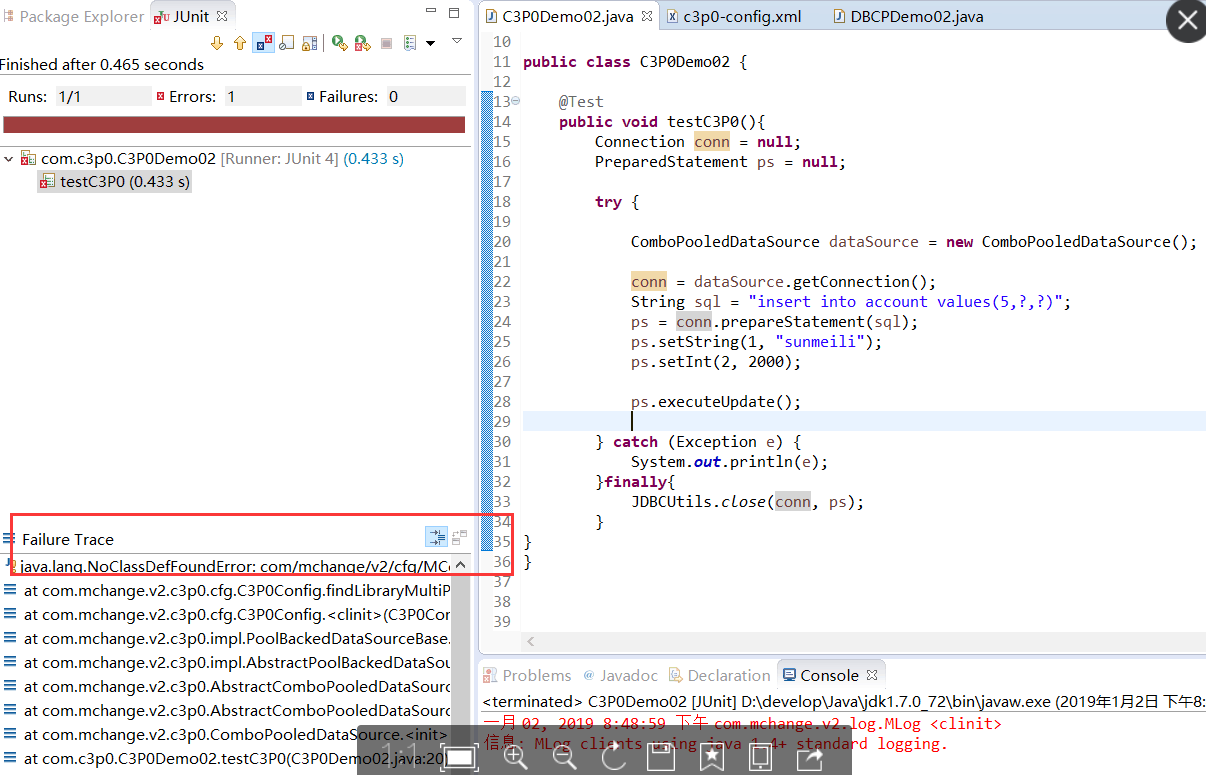C3P0连接问题_c3p0 连接数据库提示 com.mchange.util.impl.circularlist-CSDN博客