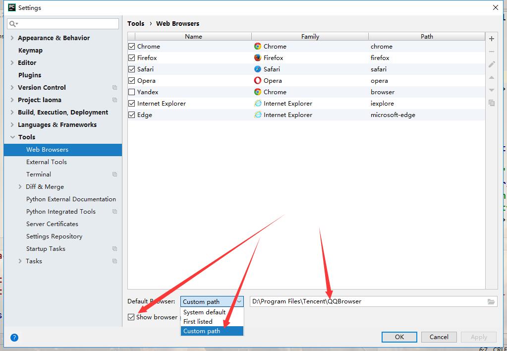 pycharm不能使用谷歌浏览器，设置自己喜欢的浏览器运行前端代码（￥8）_pycharm中,要设置运行结果在chrome浏览器中显示-CSDN博客