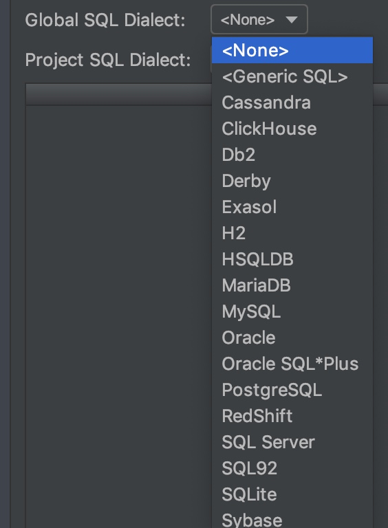 Idea 为 Sql 文件配置方言idea Xml Sql默认方言 Csdn博客