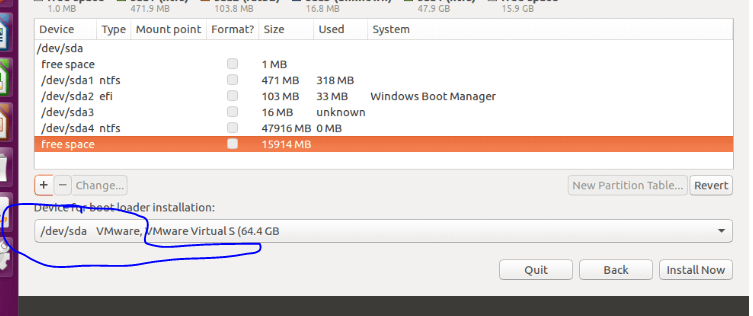 安装win10 和ubuntu18.04双系统时 device for boot installation的选择_device for boot loader installation-CSDN博客
