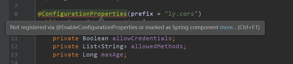 IDEA使用注解@ConfigurationProperties时报错解决_java: field value processing of @configurationprop-CSDN博客