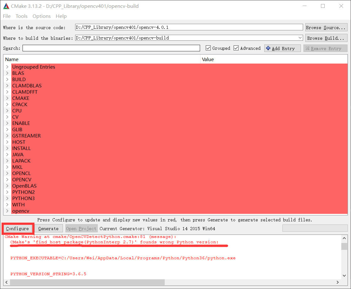 【OpenCV】opencv4 + opencv_contrib 4 + VS2015-VS2019的编译_vs2015编译opencv4-CSDN博客