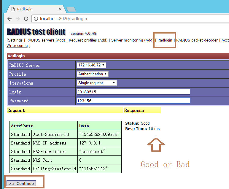 学习笔记：上网认证2 RadiusTest 安装及使用_radius测试工具-CSDN博客