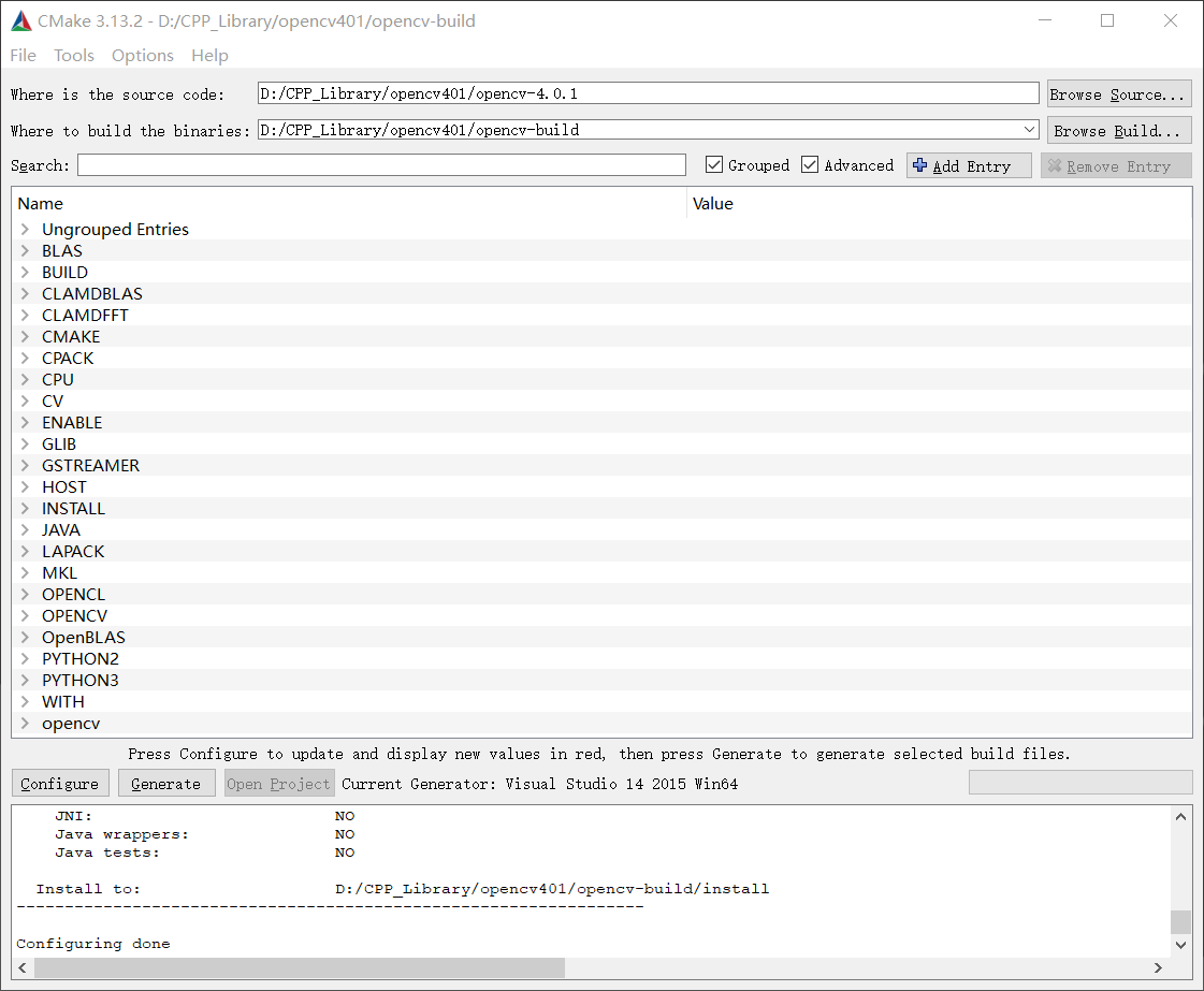 【OpenCV】opencv4 + opencv_contrib 4 + VS2015-VS2019的编译_vs2015编译opencv4-CSDN博客