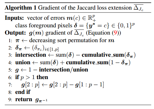 极简笔记 The Lovasz-Softmax loss: A tractable surrogate for the ...