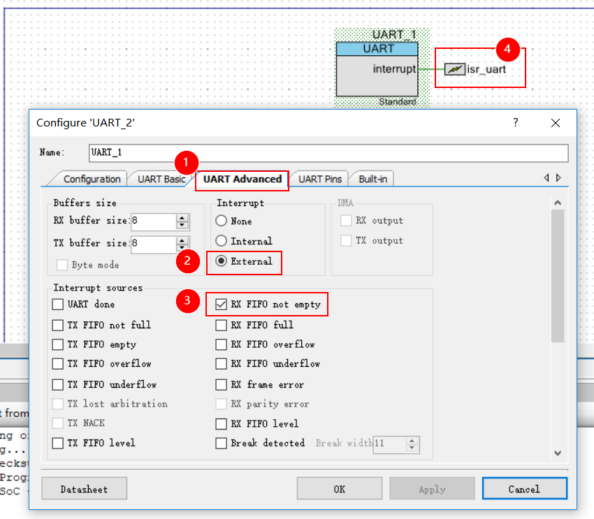 Psoc学习笔记——Uart Rx接收中断_cypressuart中断函数-CSDN博客