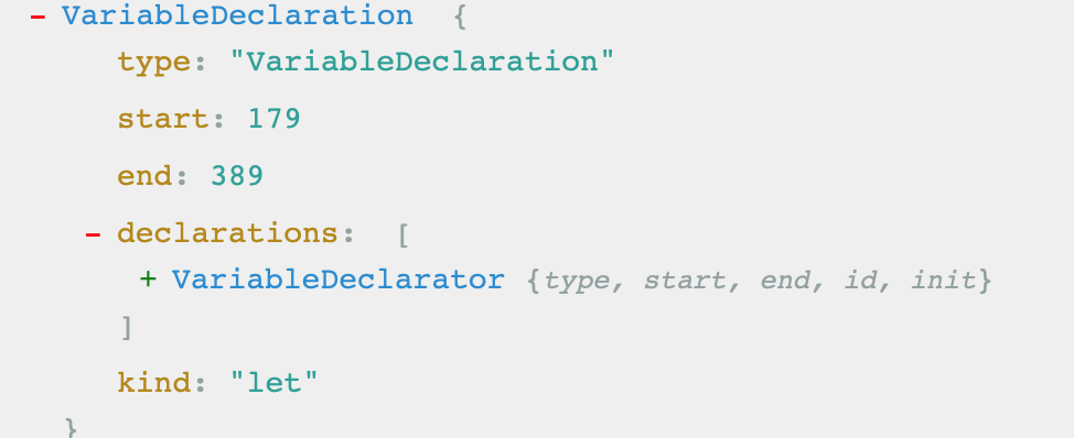 javascript ast篇一:变量声明 VariableDeclaration_variabledeclarator-CSDN博客
