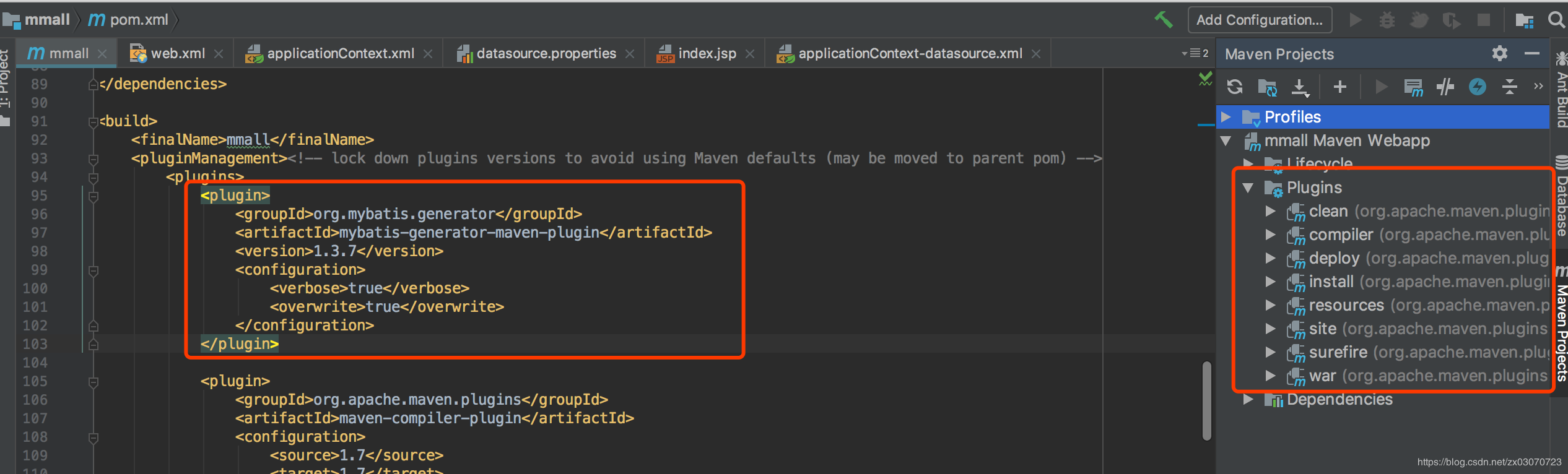 mybatis-generator 插件无法在maven 的 Plugins显示怎么办_plugins中没有mybatis-generatorconfig选项-CSDN博客