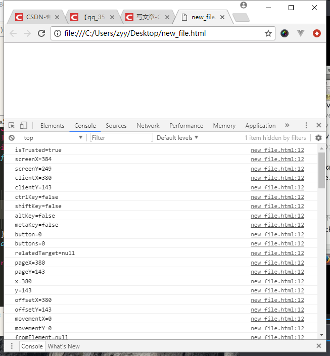 js event-事件对象和clientX,clientY_javascript event.clienty-CSDN博客