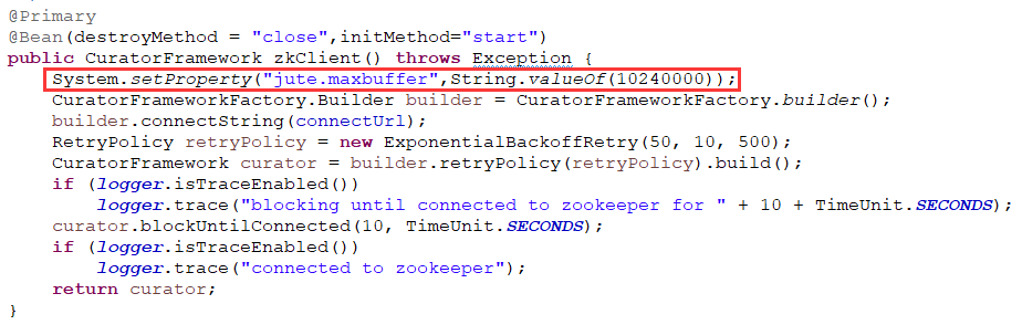 Zookeeper 服务器端和客户端扩大节点数据1M大小限制_jute.maxbuffer-CSDN博客