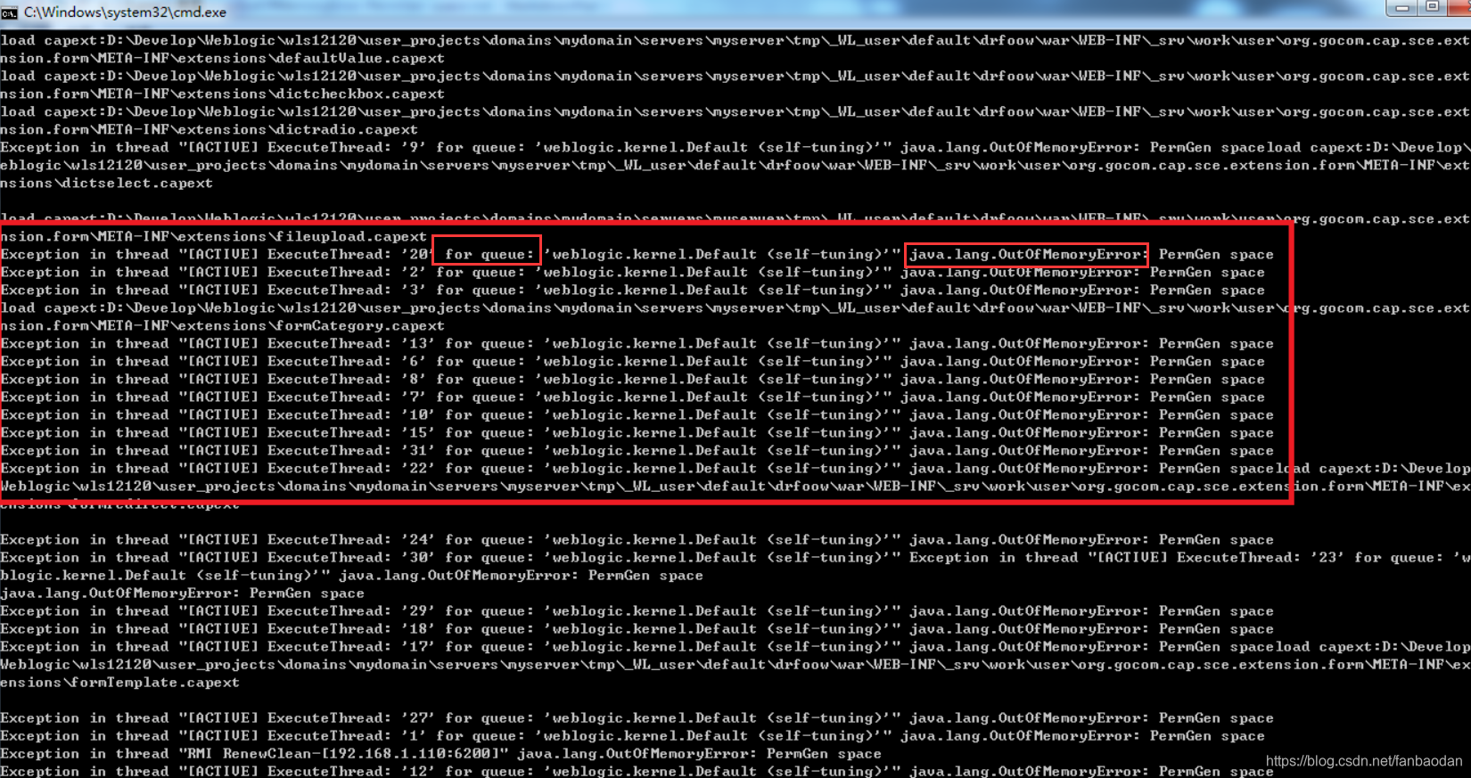 Weblogic报outofmemoryerrorweblogic Outofmemoryerror Csdn博客