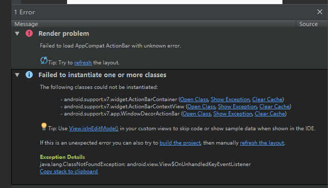 Android Studio 视图预览不显示了，_parent="base.theme.appcompat.light.darkactionbar" -CSDN博客