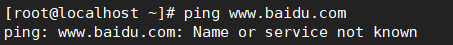 Centos7 ping: www.baidu.com: Name or service not known-CSDN博客