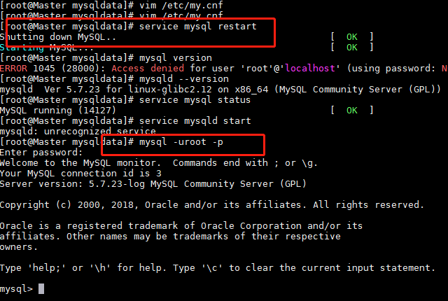 mysql启动问题-ERROR 2002 (HY000): Can't connect to local MySQL server through socket '/tmp/mysql ...
