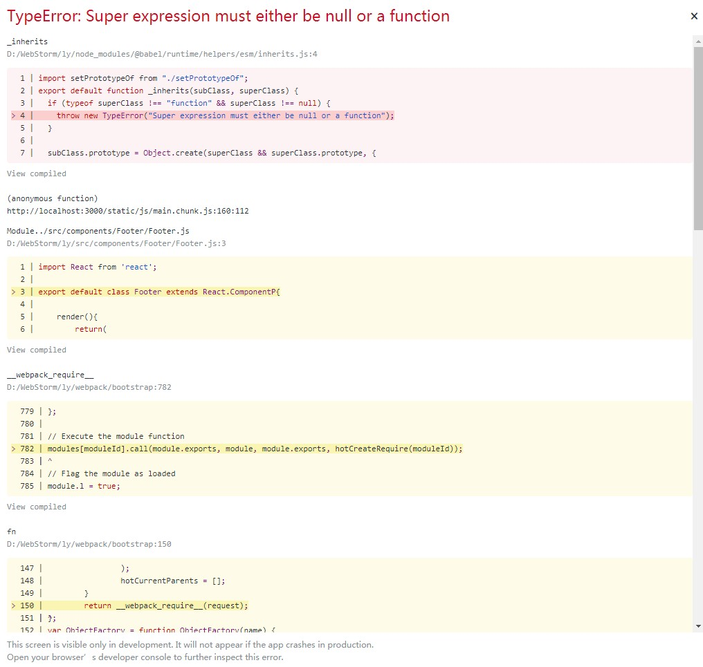 React报错：TypeError: Super expression must either be null or a function-CSDN博客