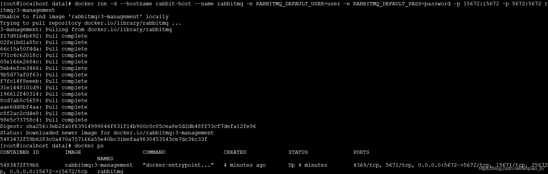 Docker安装部署rabbitmq并配置用户和密码 Docker 启动的rabbitmq重新安装之后是不是要重新设置密码 Csdn博客