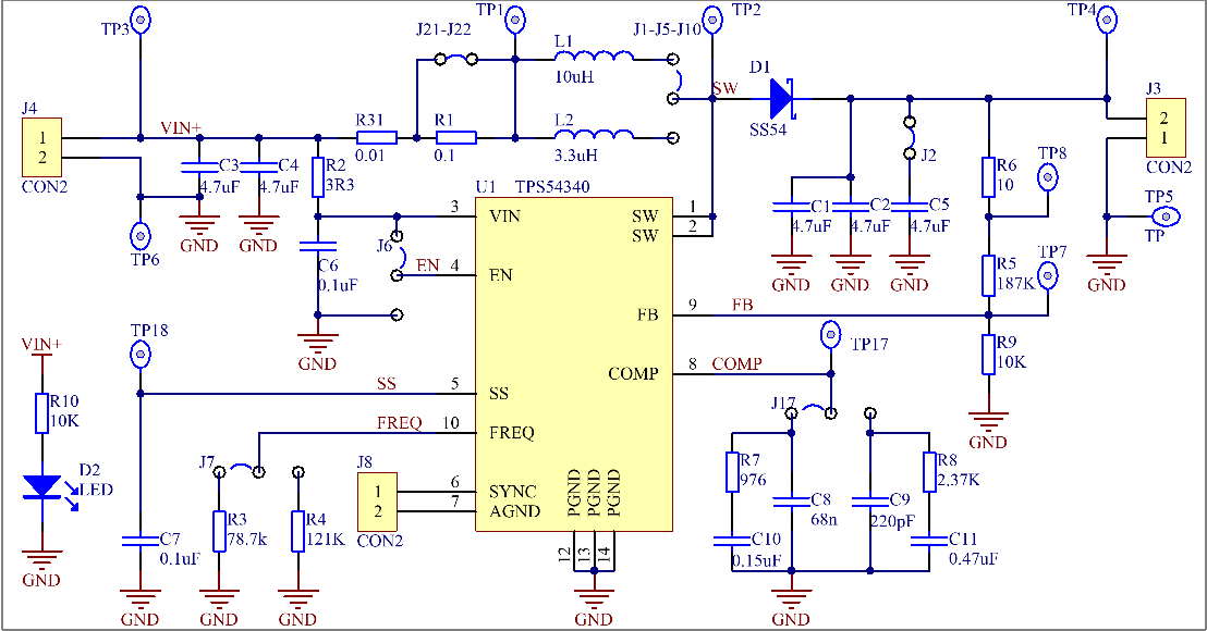 Boost型开关电源应用之TPS54340-CSDN博客