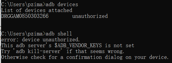error: device unauthorized. 问题的一种解决方法-CSDN博客