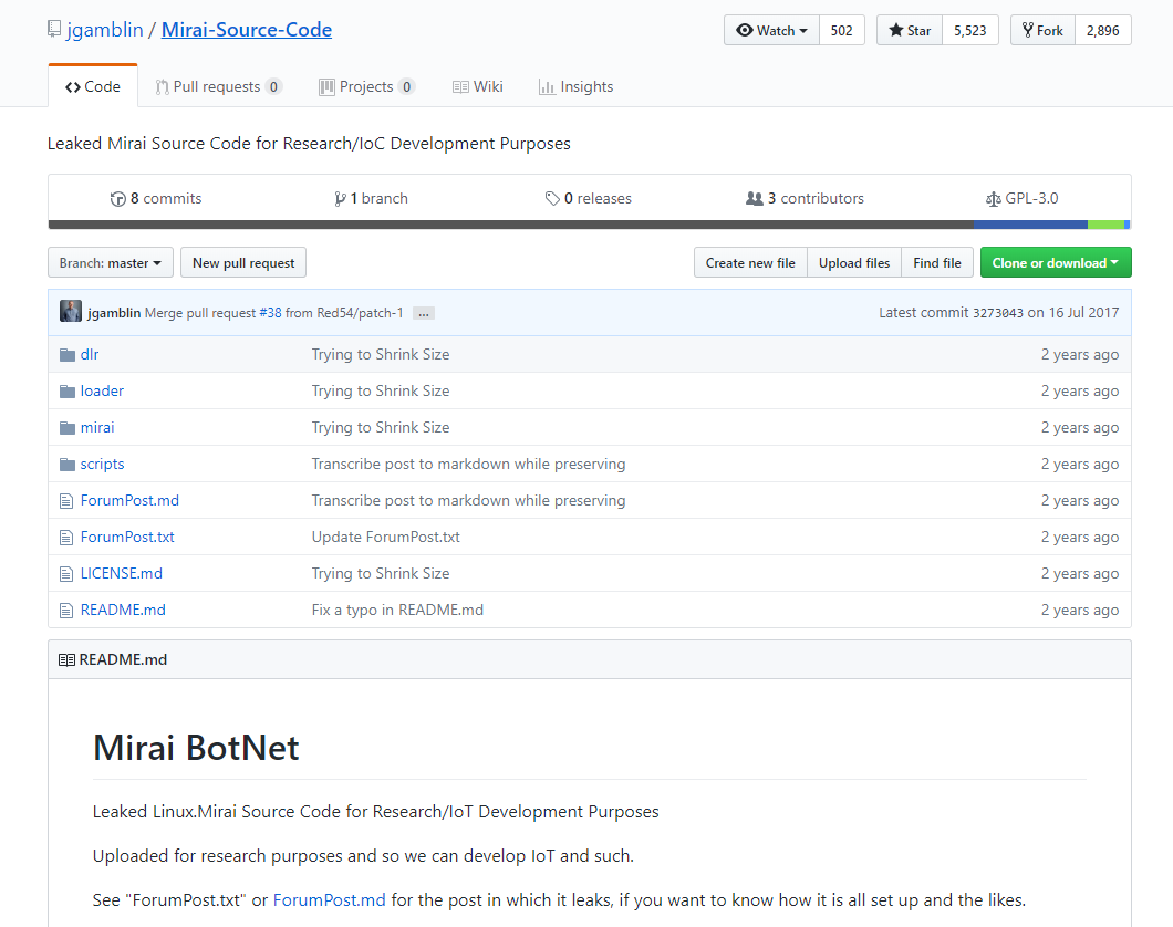 物联网病毒原理-Mirai源码分析-CSDN博客