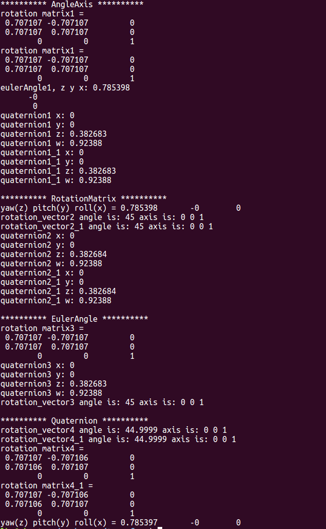 基于eigen实现欧拉角(RPY), 旋转矩阵, 旋转向量, 四元数之间的变换_eigen rpy转成旋转矩阵-CSDN博客