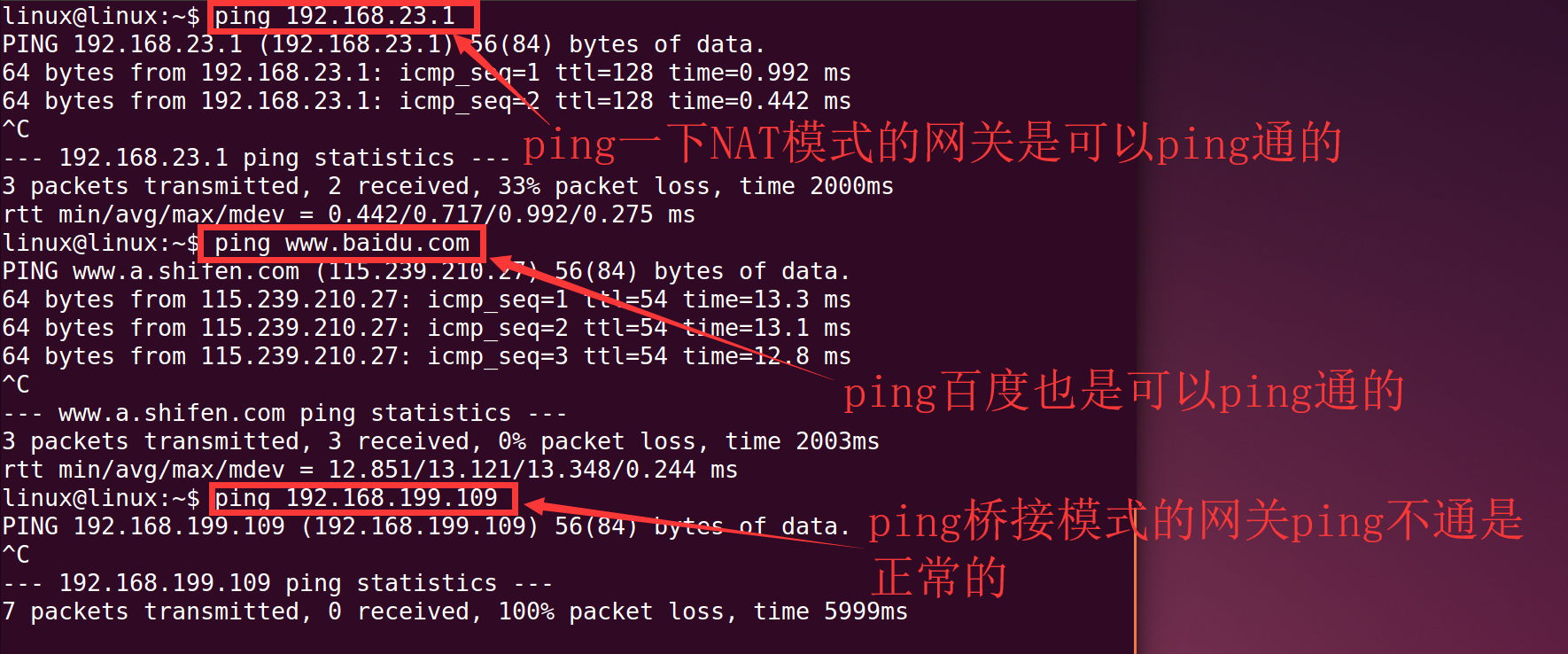 虚拟机网络配置（Ubuntu），桥接模式（Bridged），NAT模式(NAT)，仅主机模式（Host-Only）_ubuntu虚拟机网卡一桥接网络 网卡二仅主机-CSDN博客