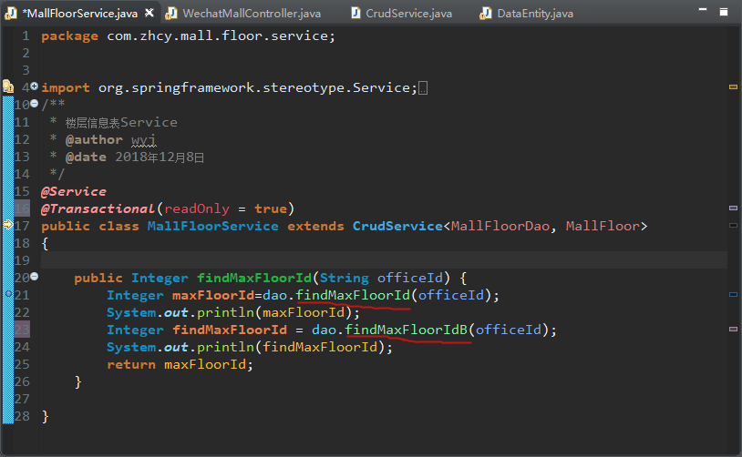 Spring的@Transactional(readOnly=true)注解，对其效果进行测试_@transactional和@transactional(readonly = true)的 ...