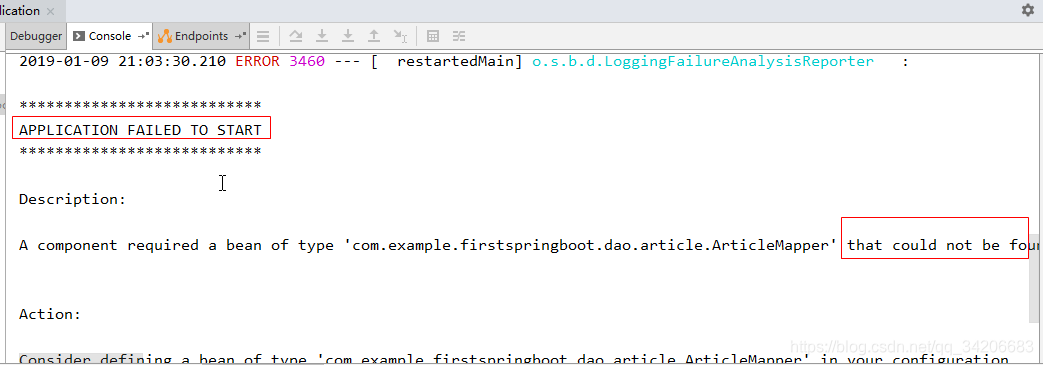 A Component Required A Bean Of Type Comexample That Could Not Be