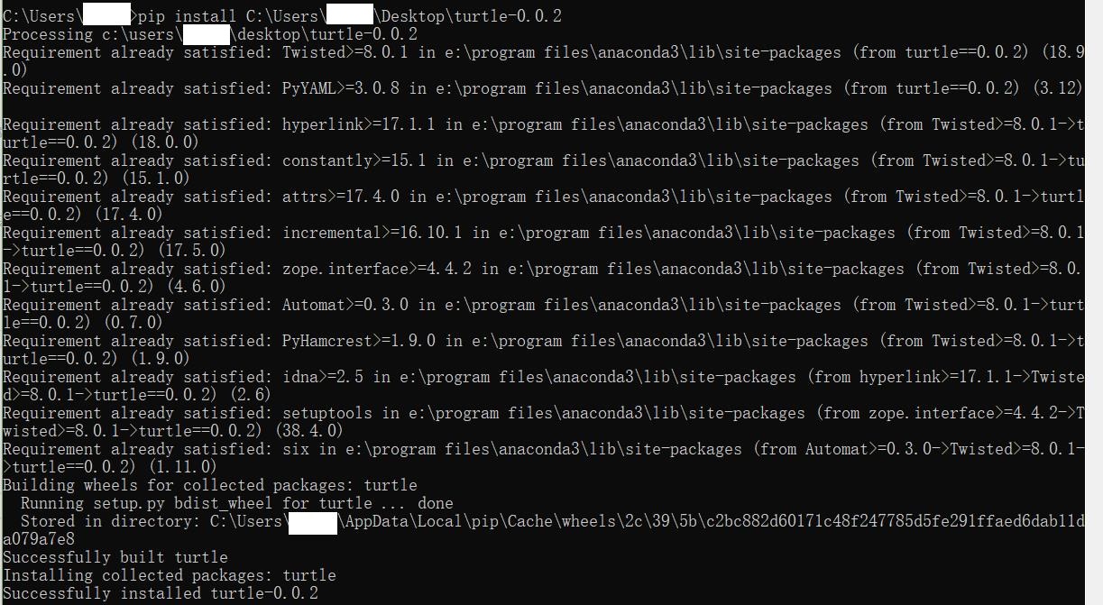 turtle安装以及python3安装报错解决方案，用python画小猪佩奇_无法下载turtle库-CSDN博客