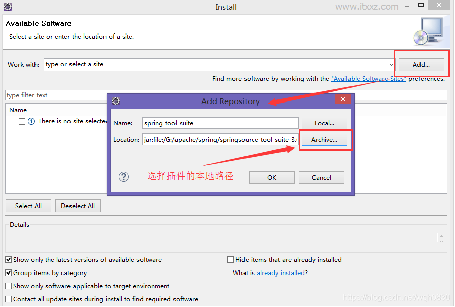 Eclipse安装spring Tool Suite插件并配置spring配置文件 Springtoolsuites怎么创建xml文件 Csdn博客