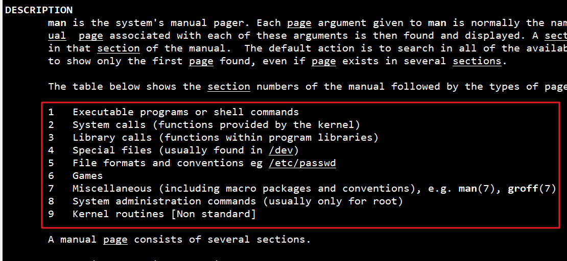 Linux man命令后数字含义_linux man 后加数字的含义-CSDN博客