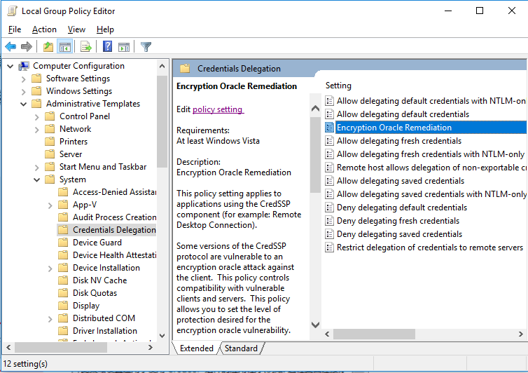 Win10连接远程桌面提示CredSSP encryption oracle remediation怎么解决_windows ...