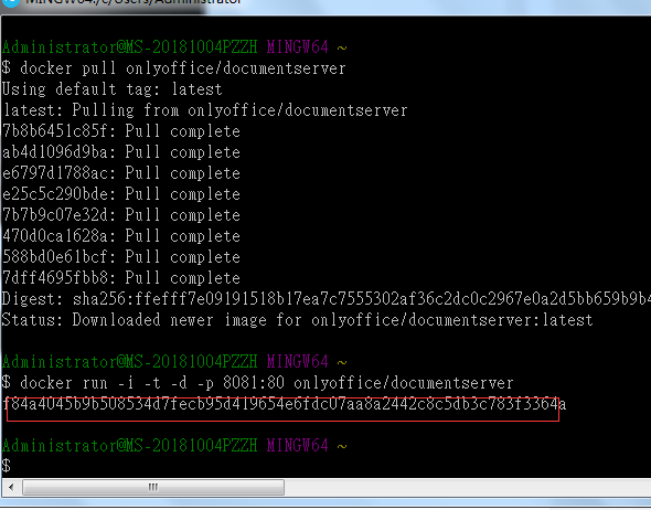 Win7上通过DckerToolbox部署OnlyOffice_docker toolbox onlyoffice-CSDN博客
