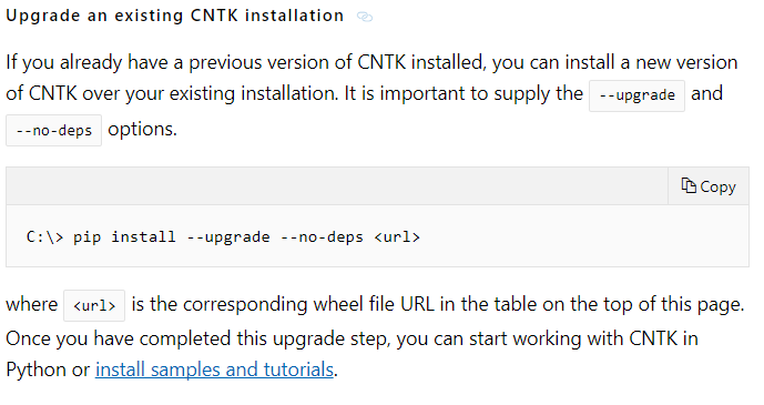 Windows10安装 CNTK for Python_cntk怎么在python下载-CSDN博客